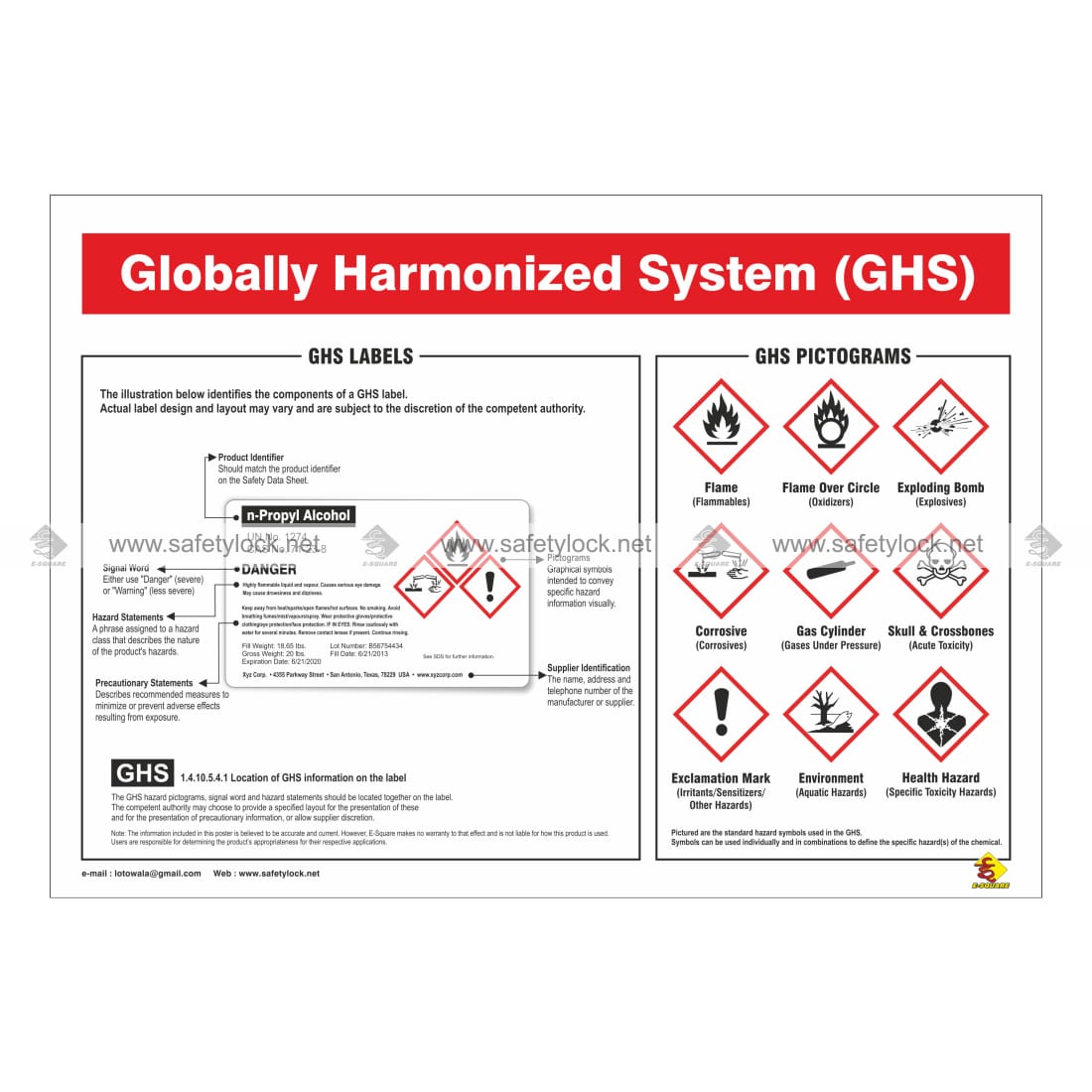 Osha Globally Harmonized System Ghs Hazard Communication: Pictograms